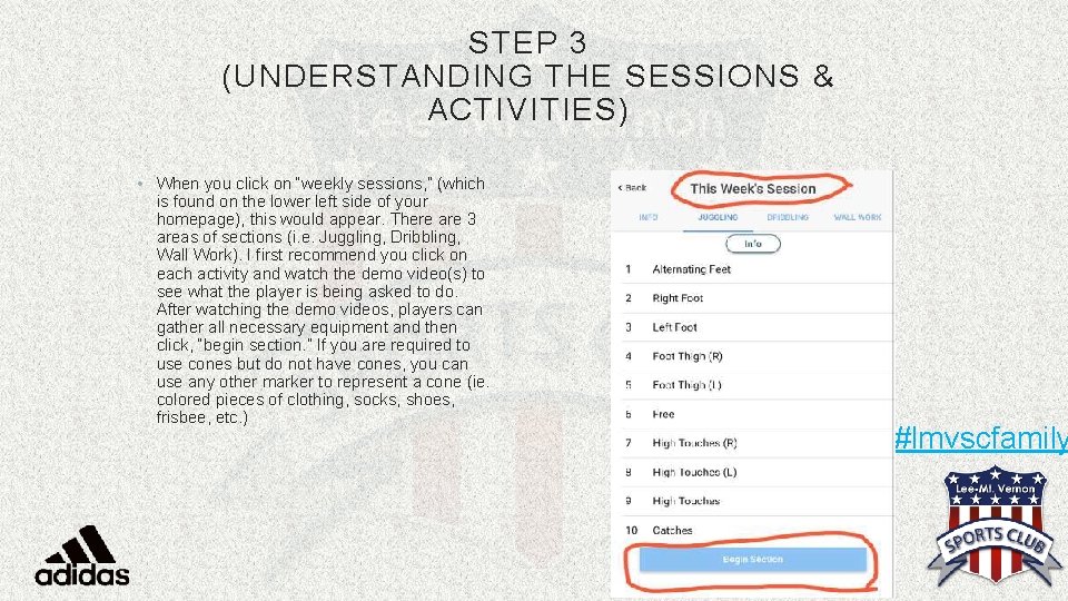 TECHNE FUTBOL App Usage Explanation lmvscfamily STEP 1