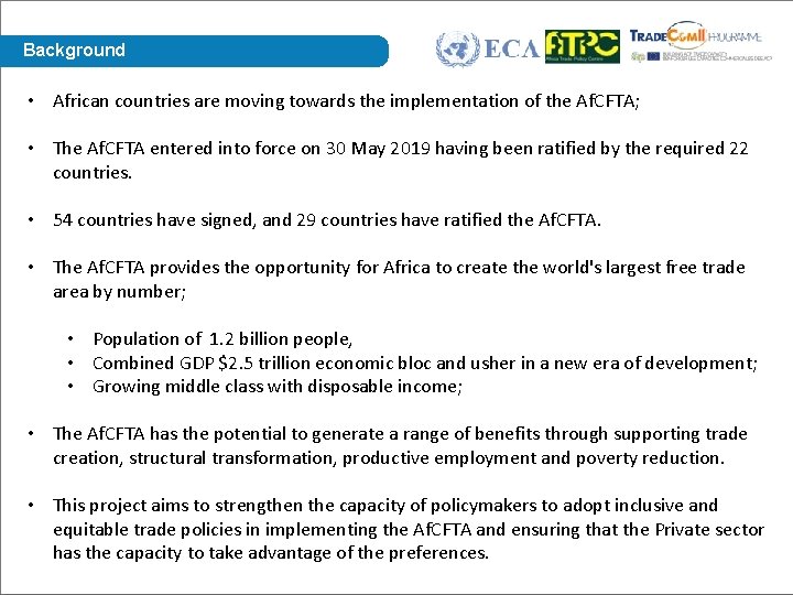 EPAs and WTO Processes Project on capacity building