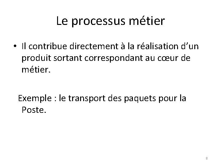 LES PROCESSUS Fiche notion 1 10 1 Deux