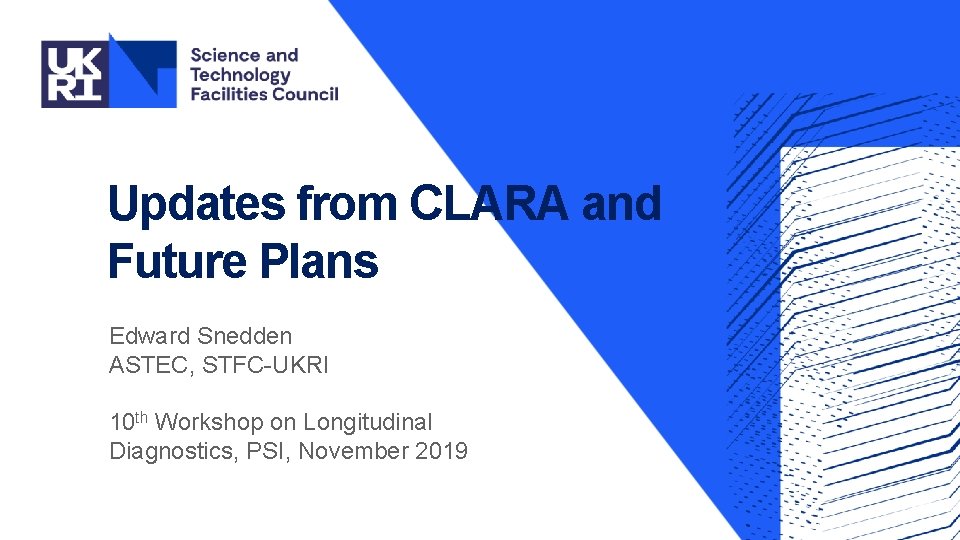Updates from CLARA and Future Plans Edward Snedden