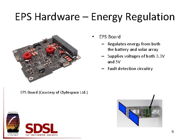 Electrical Power Subsystem Design Sun Devil Satellite Laboratory