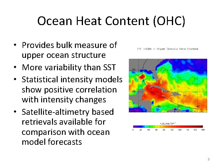 Comparison of Ocean Heat Content from Hy COM