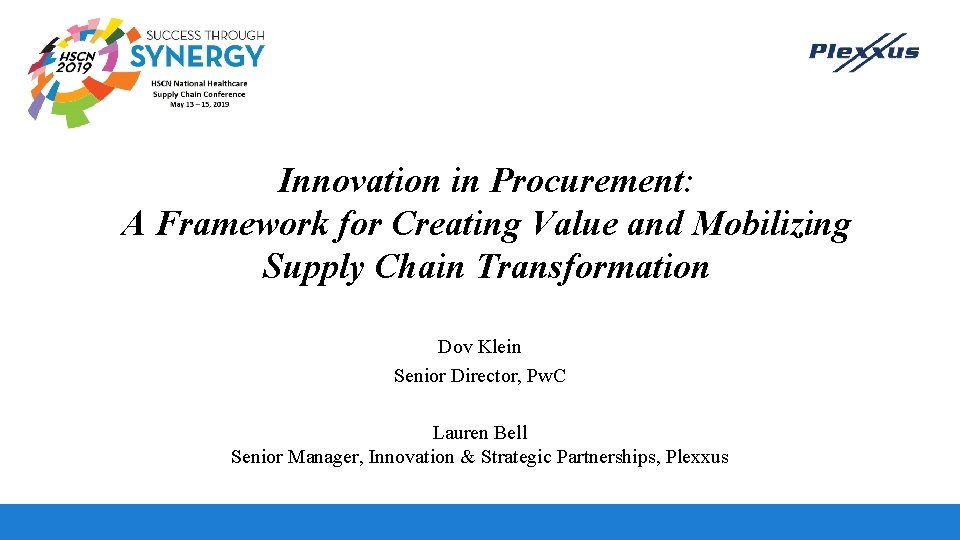 Innovation in Procurement A Framework for Creating Value