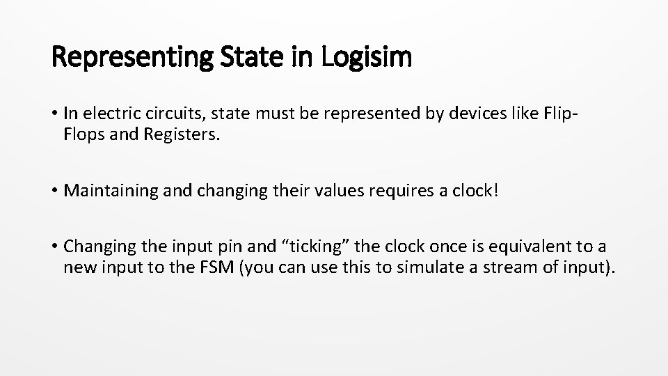 Lab 2 Finite State Machines CS 3410 Fall