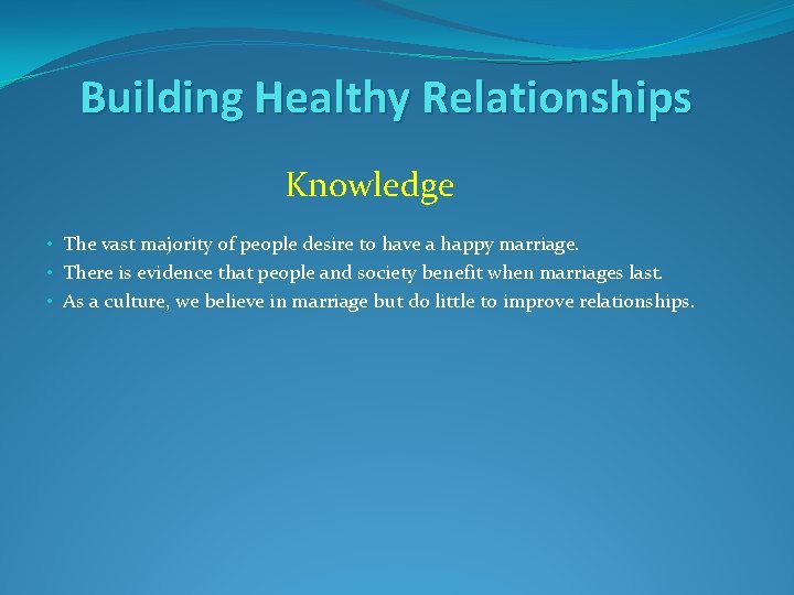 Building Healthy Relationships Knowledge Risk Factors Prevention ...