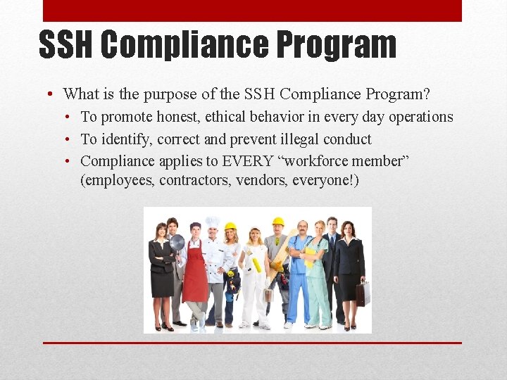 What Every Employee Should Know About Compliance SSH
