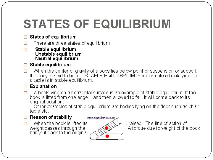 Chapter 6 Equilibrium STATICS Statics is the branch