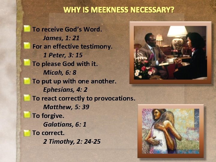 THE FRUIT OF THE SPIRIT IS Lesson 9