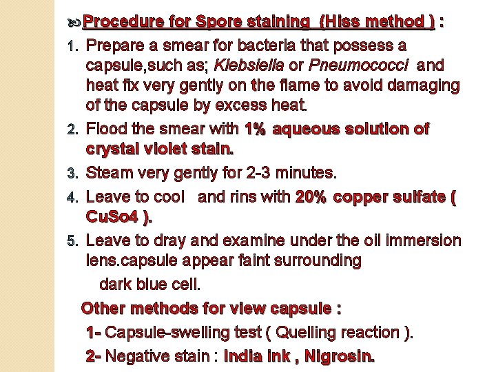 Practical No 6 Special Staining Techniques Department of