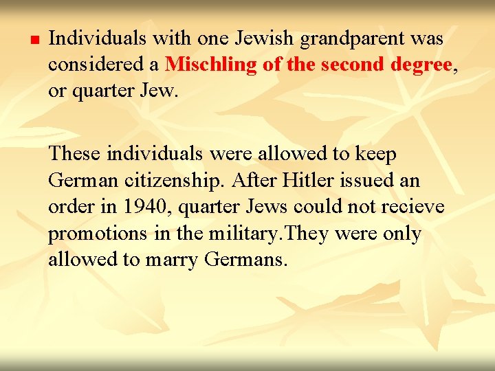 Nuremberg laws and their impact to Jewish people