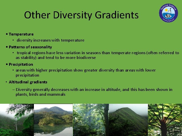 Lecture 1 Introduction to biodiversity Review of current