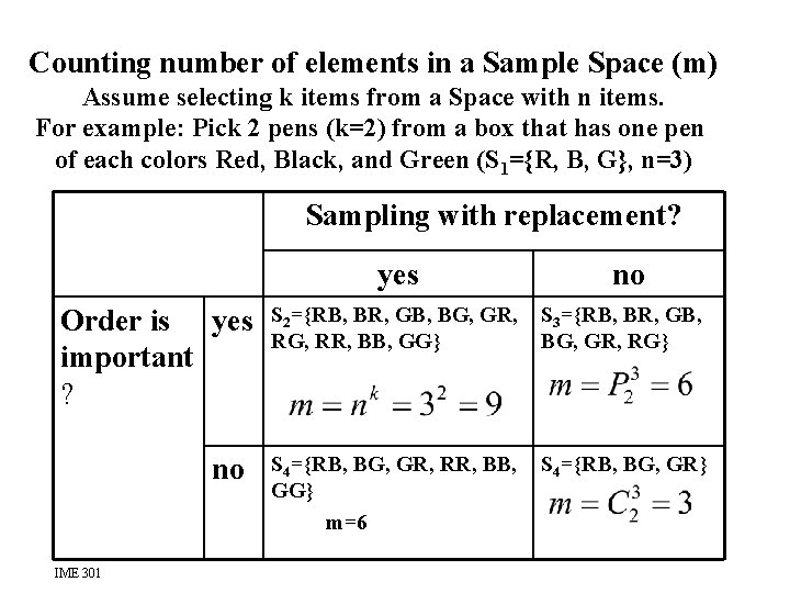 Random Experiment Random Variable Continuous Discrete Sample Space