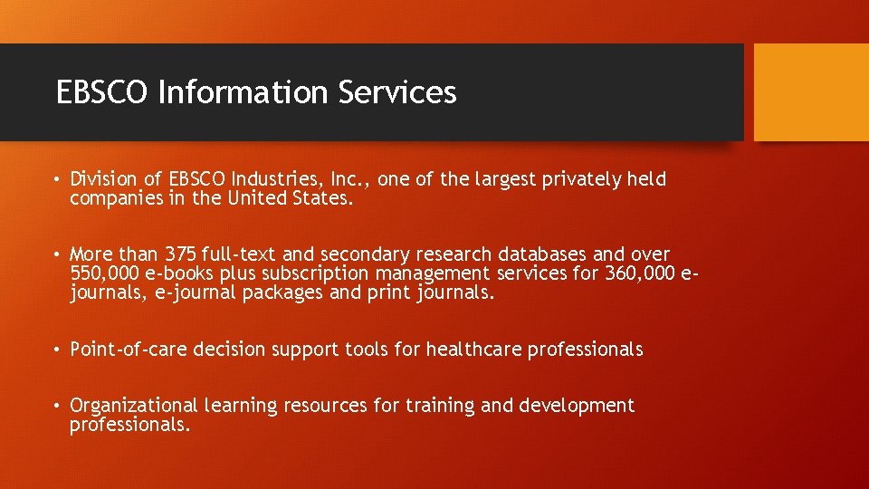 Dyna Med Presentation by Kasie Patrick EBSCO Information