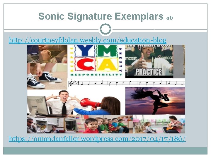 Sonic Signatures Representing the Self as a Musical