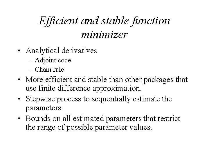 http admbproject org An Introduction to AD Model
