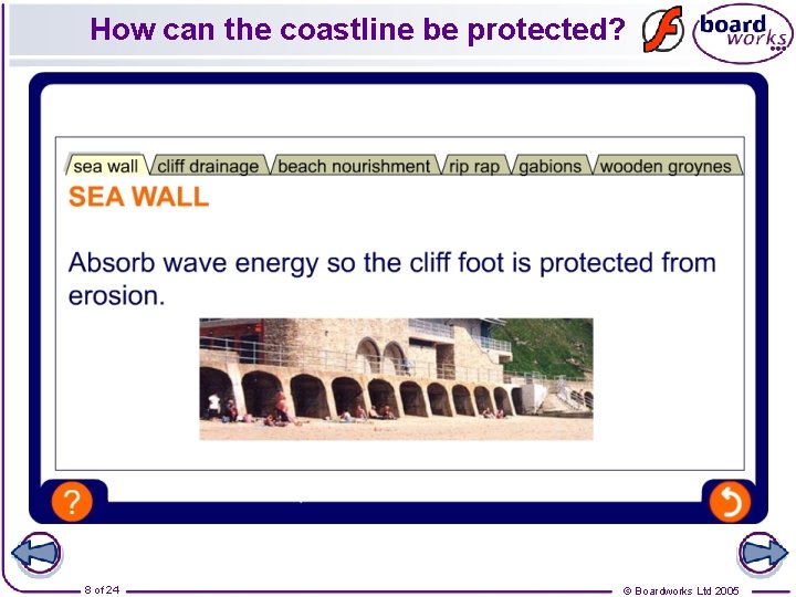 Coastal Defence These icons indicate that teachers notes