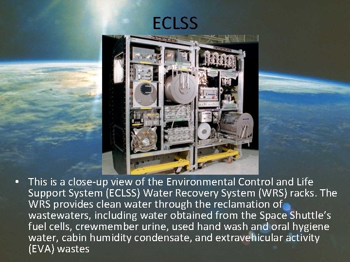 Water Filtration On the International Space Station Water