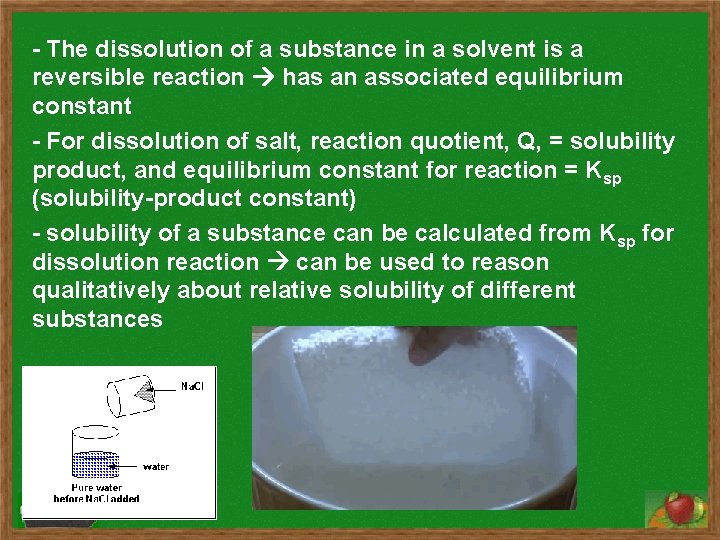 Solubility Main Concept The solubility of a substance