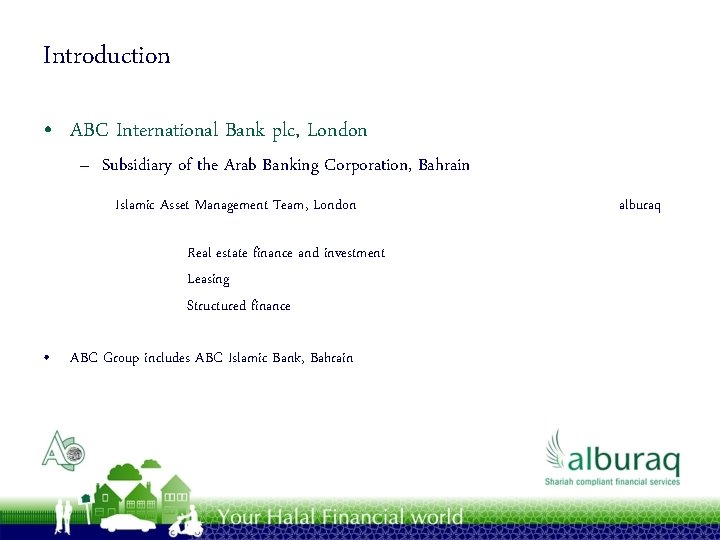 Islamic finance in the UK Presented by Keith