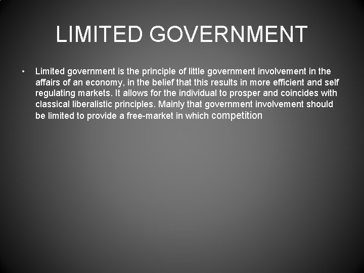 RESPONDING TO CLASSICAL LIBERALISM IDEOLOGIES RESEARCH PROJECT Lucy