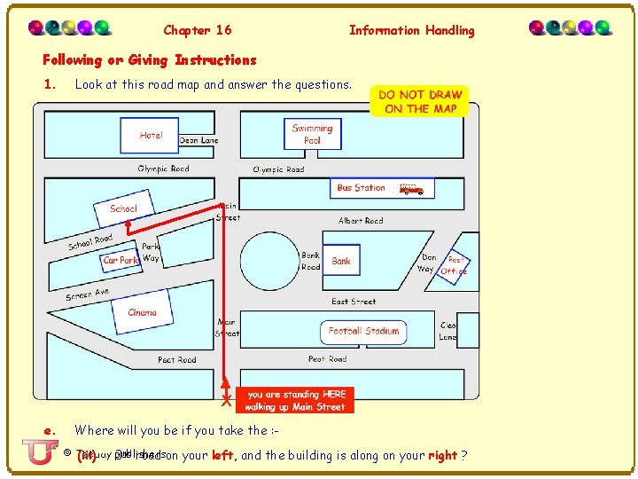 Chapter 16 Information Handling Following or Giving Instructions