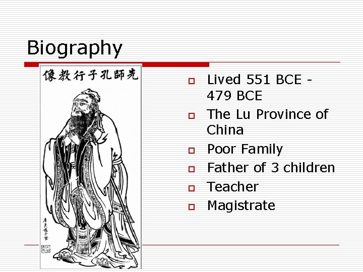 CONFUCIUS Speaking to us yet The Ancient Chinese