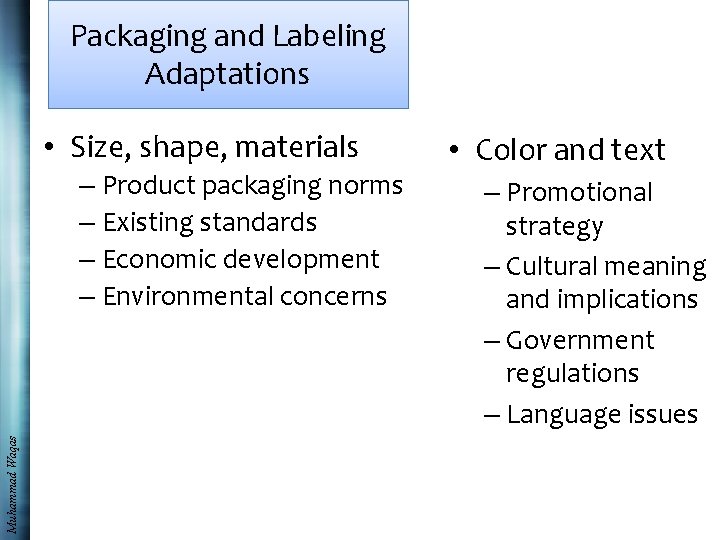 Global Product Strategies Muhammad Waqas Lecture 20 Recap