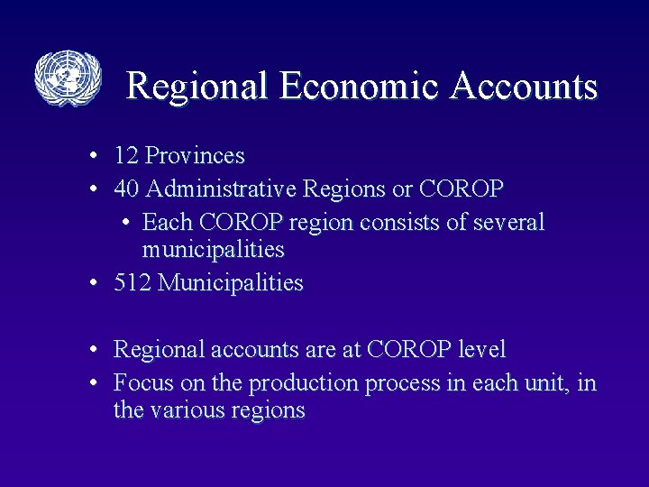 Linking Economic Accounts to the River Basin based