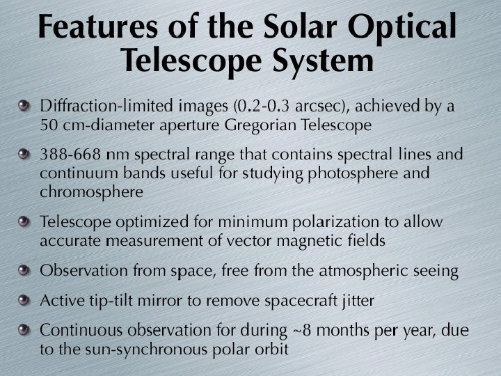 Magnetic Field Measurements from SolarB Information shown here