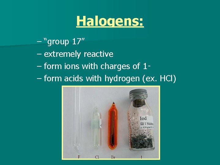 The Periodic Table Chemistry 11 The Periodic Tables