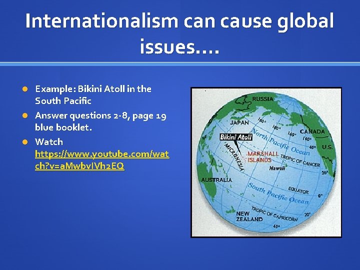 Investigating Global Issues The Role of Internationalism Chp