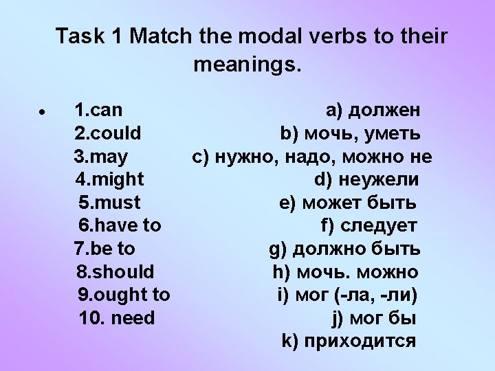 The lesson competition Modal Verbs School Rules Road