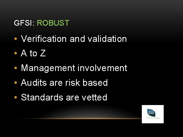 THE VALIDITY OF GFSI FOOD SAFETY AUDITS Karl