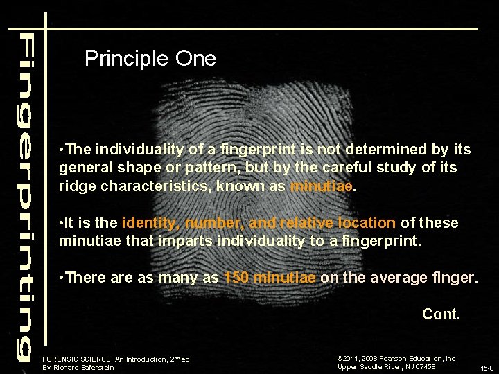 Unit 9 Fingerprinting Courtesy of C Fanning Crystal