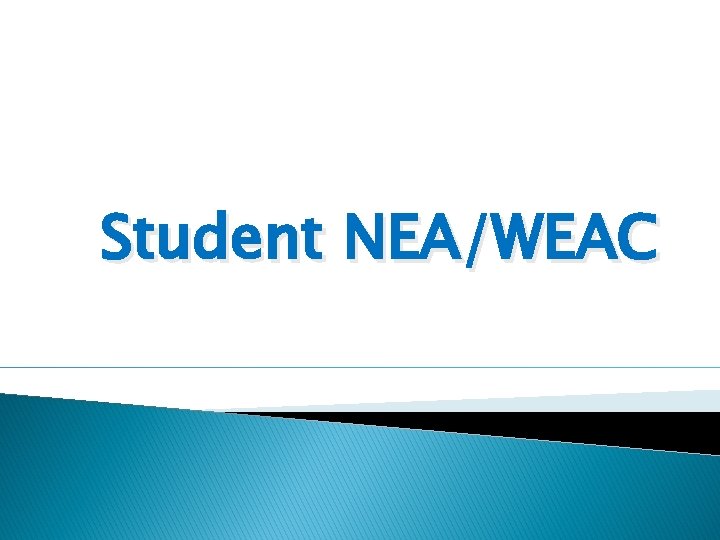 Student NEAWEAC How Are We Connected NEA National