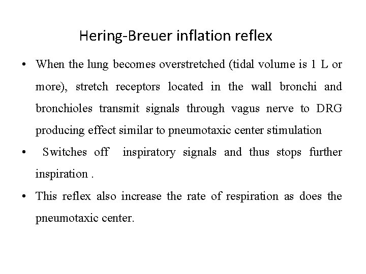 Control of Breathing Objectives By the end of