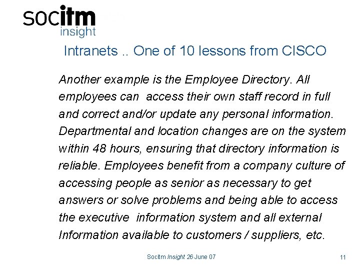 How to achieve a successful intranet wellinformed employees