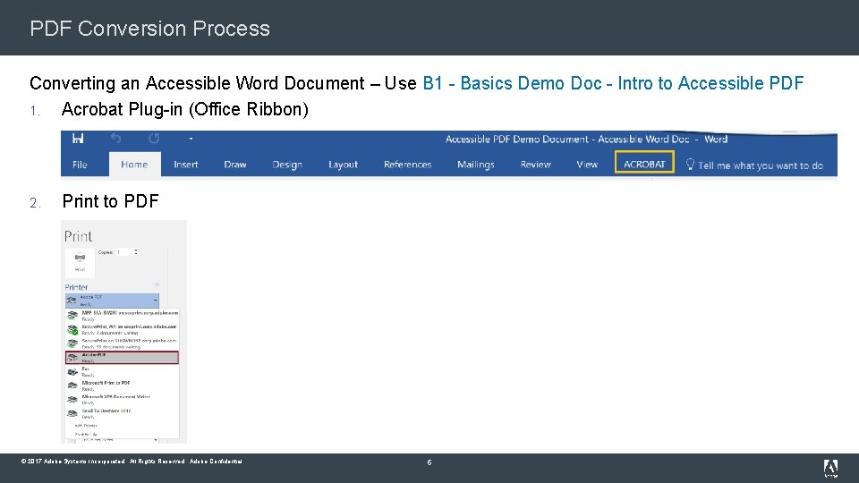 The Basics of PDF Accessibility Rob Haverty Senior