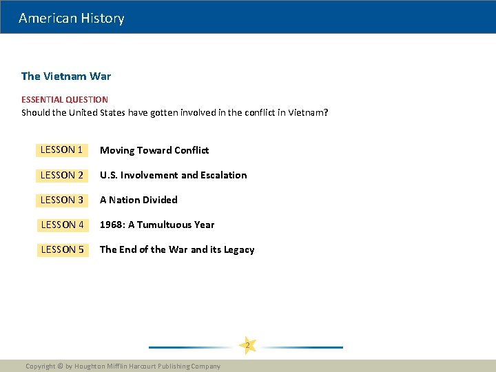 American History The Vietnam War The United States