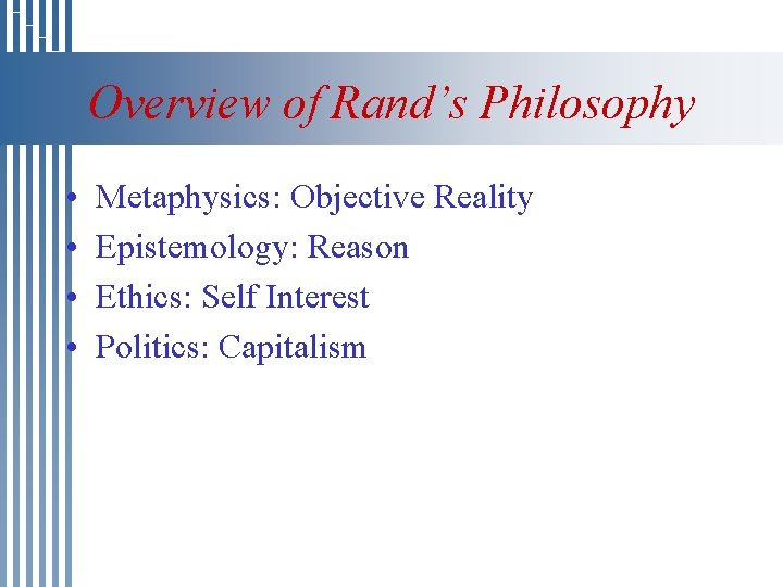 Ayn Rands Philosophy Implications for Professional Nursing U