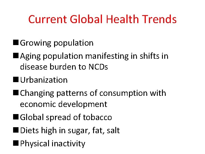 Lecture 1 2 I Introduction to Global Health