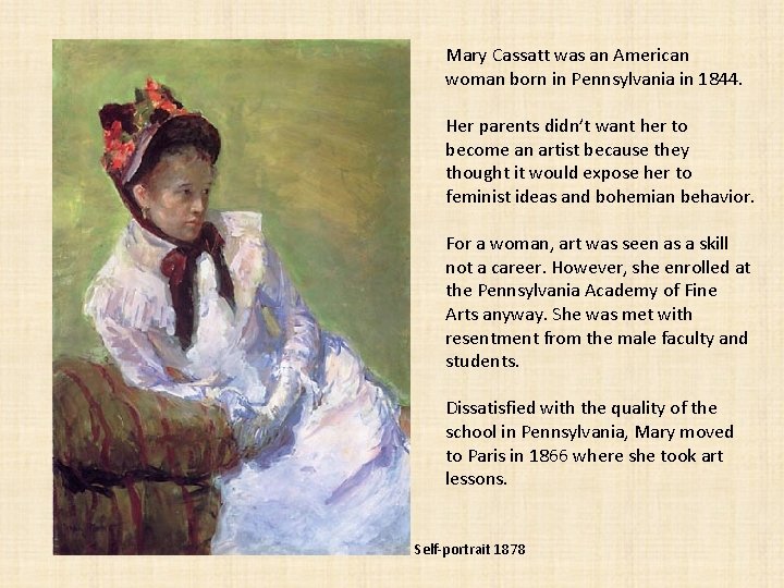 Mary Cassatt American Female Impressionist 1844 1926 Known
