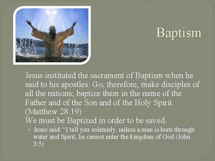 Journey with Jesus week 3 Basic Christian Instructions