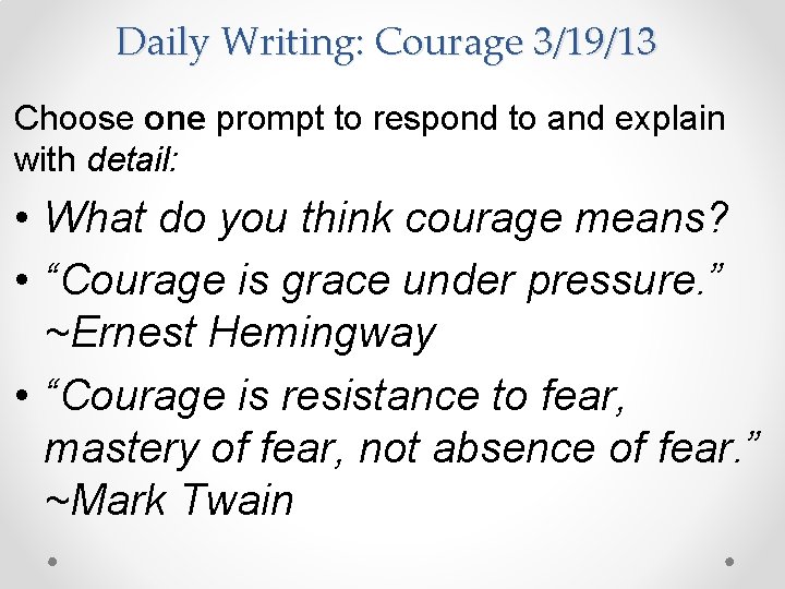 8 th Grade Week 29 Agenda Obj 31813