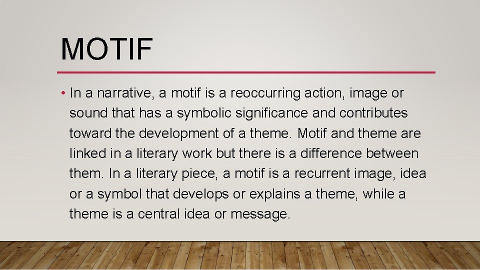 LITERARY ELEMENTS TONE In literature tone is the