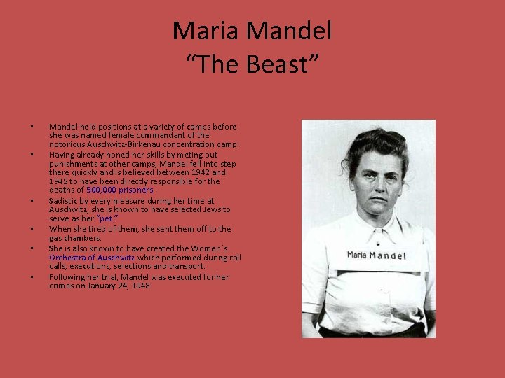 Most Evil Women In Nazi Camps Dorothea Binz