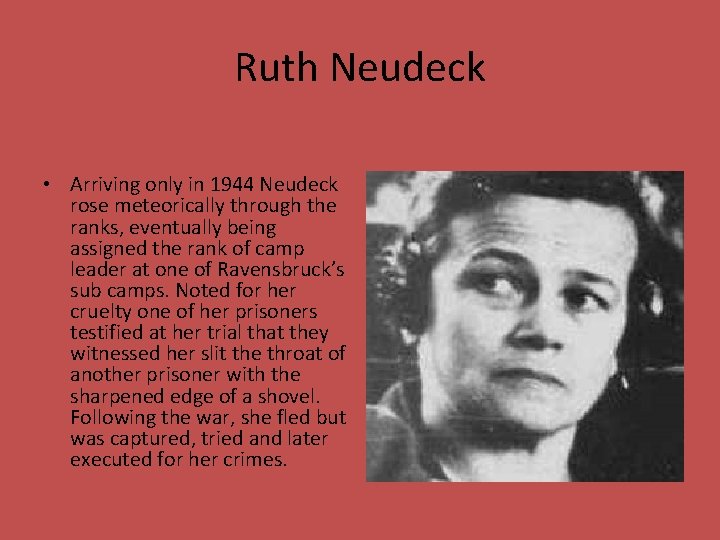 Most Evil Women In Nazi Camps Dorothea Binz