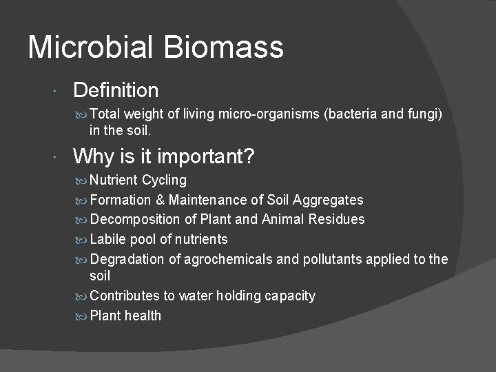 THE SCIENCE BEHIND SOIL CRITTERS But first a