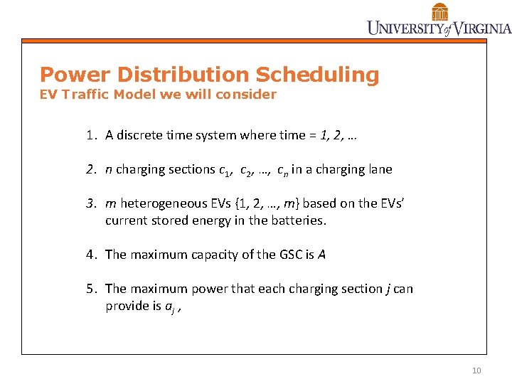 Power Distribution Scheduling for Electric Vehicles in Wireless