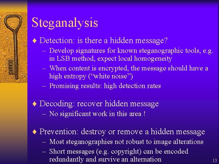 Steganography and History of Cryptography Dr Ron Rymon